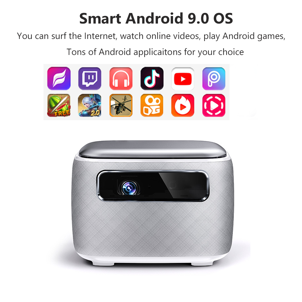 Vivicine V8 Pro Portable DLP 1080P 3D Projector,WiFi Mini Portable 108 ...