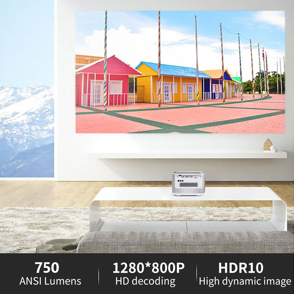 Vivicine V8 Pro Portable DLP 1080P 3D Projector,WiFi Mini Portable 108 ...